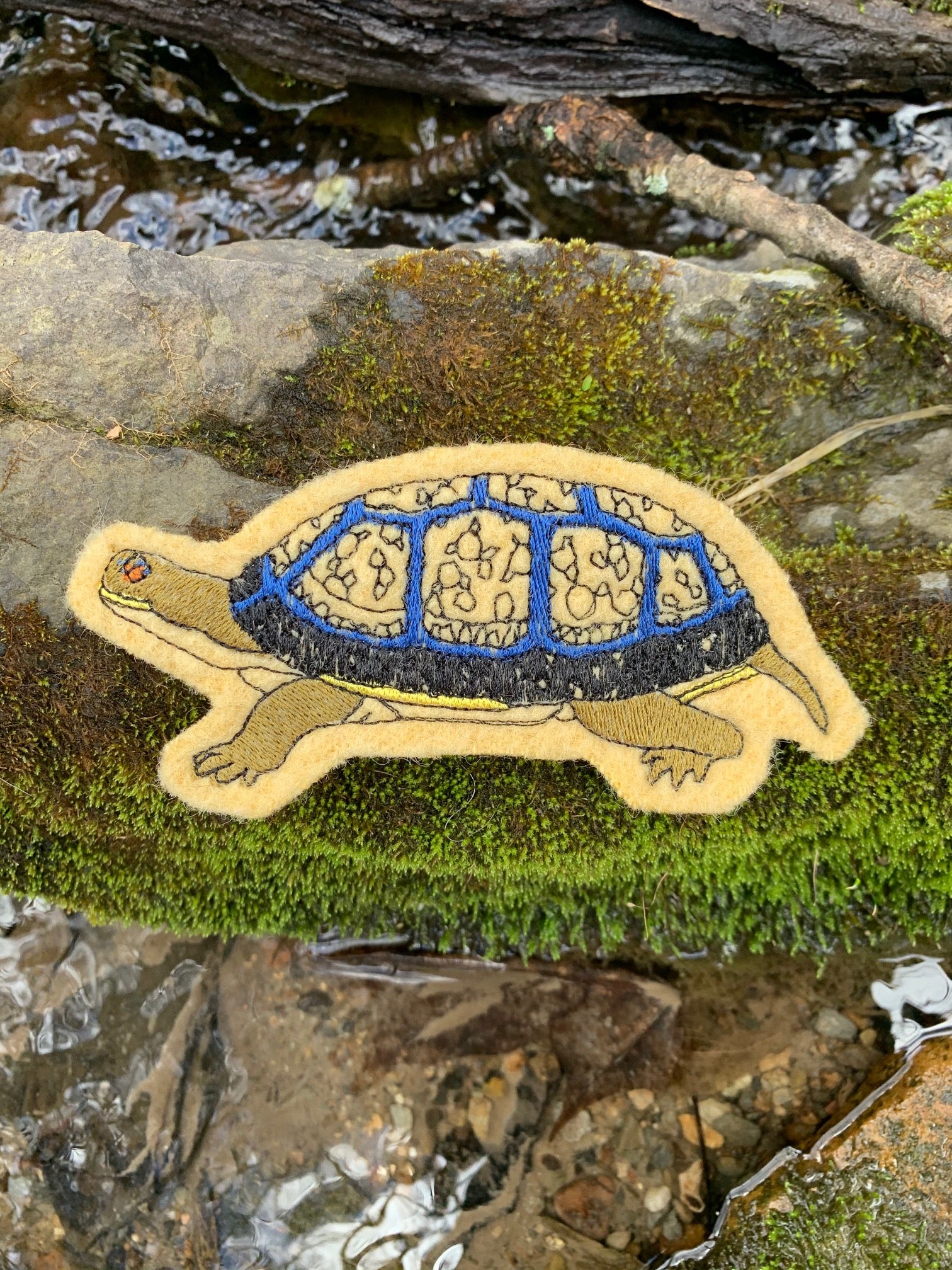 Embroidered Wool Turtle Patch – Treehouse Crafts LLC