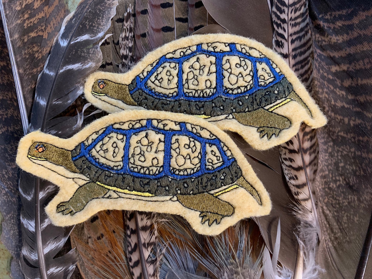 Embroidered Wool Turtle Patch – Treehouse Crafts LLC