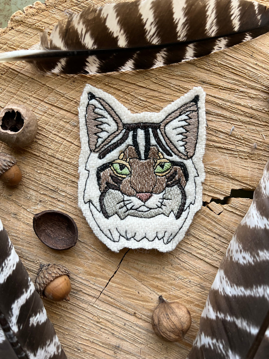 Bobcat Embroidered Patch – Treehouse Crafts LLC